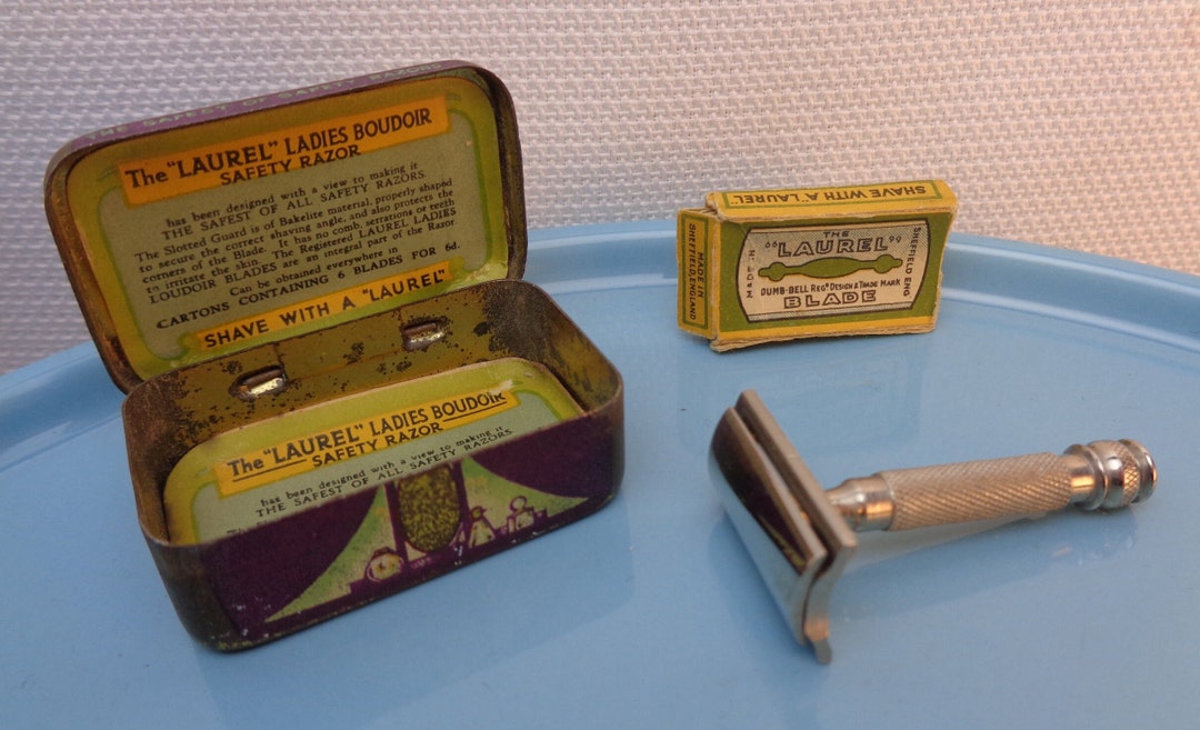 Vintage Ladies Boudoir Safety Razor "the Laurel", Miniature Boudoir ...