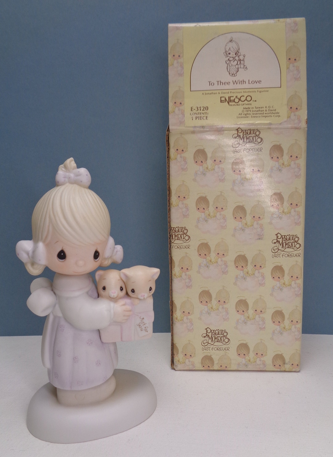 Vintage Enesco Precious Moments 'to Thee With Love' Figurine, E-3120 ...