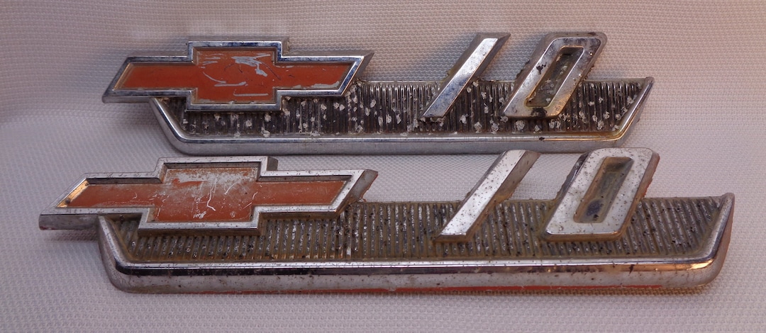 Vintage Chevy Truck C10 Emblems, Vintage Chevy Truck Fender Badge ...