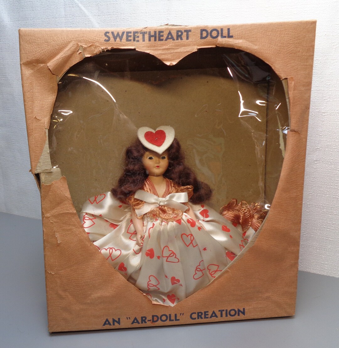 Vintage Sweetheart Doll in Original Box, Vintage Sweetheart Valentines ...