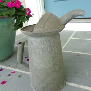 Vintage Galvanized Oil Can Pitcher, Vintage Galvanized 4 Quart Oil ...