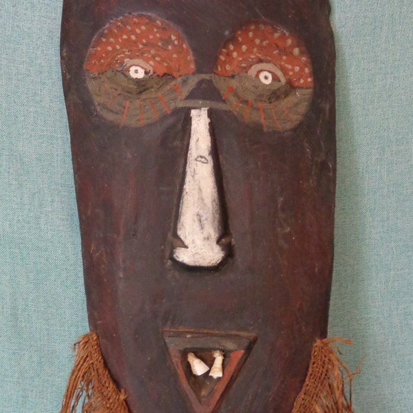 Primitive Wood Mask - Etsy