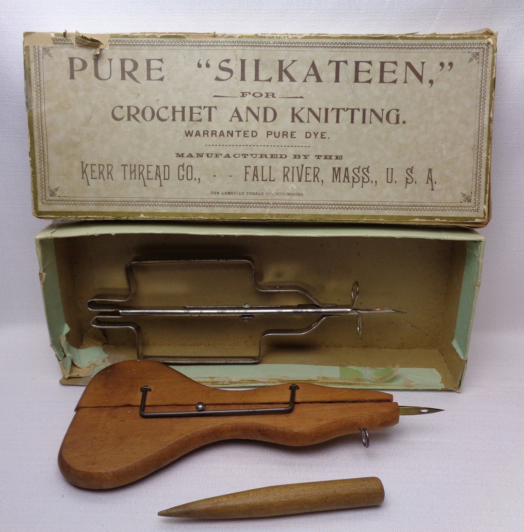 Vintage Wooden Shuttle Sliding Loom Tool, Antique Needle Rug Weaving ...