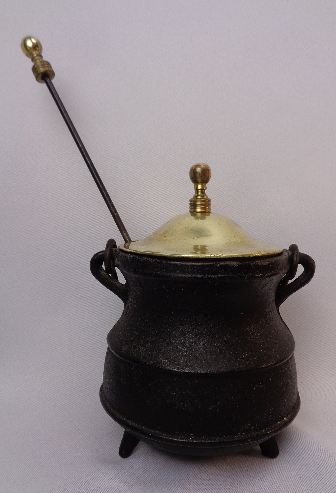 Vintage Cast Iron and Brass Smudge Pot, Vintage Firestarter Smudge Pot ...