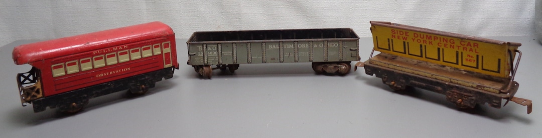 Vintage Metal Marx Trains, Marx Pullman Observation Car, Marx B&O ...