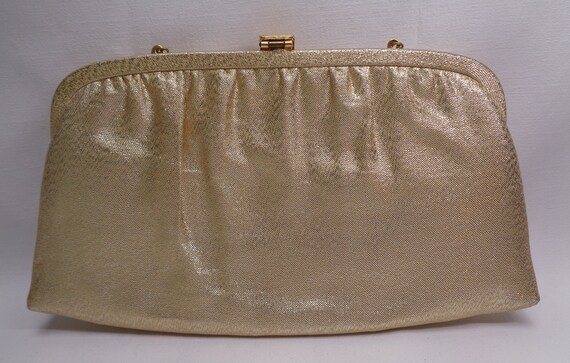 Vintage After Five Gold Lurex Purse, Vintage Gold Met… - Gem