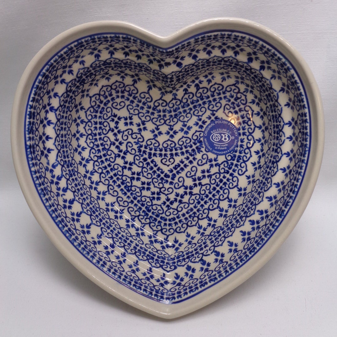 Vintage Boleslawiec Heart Shaped Baker Casserole Dish Vintage - Etsy
