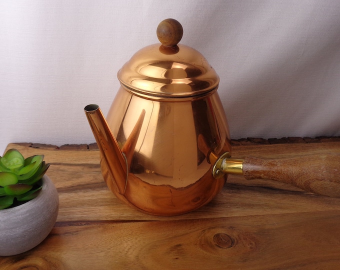Vintage Tagus Copper Side Handle Espresso Coffee Pot, Vintage Tagus ...