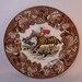 Vintage Wood & Sons Alpine White Fox Hunt Plate, Vintage Ironstone Fox ...