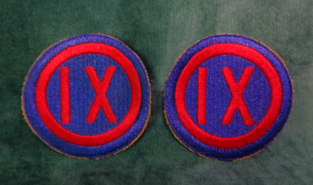 Vintage WWII US Army IX 9th Corps Patches, Lot of 2 - Etsy