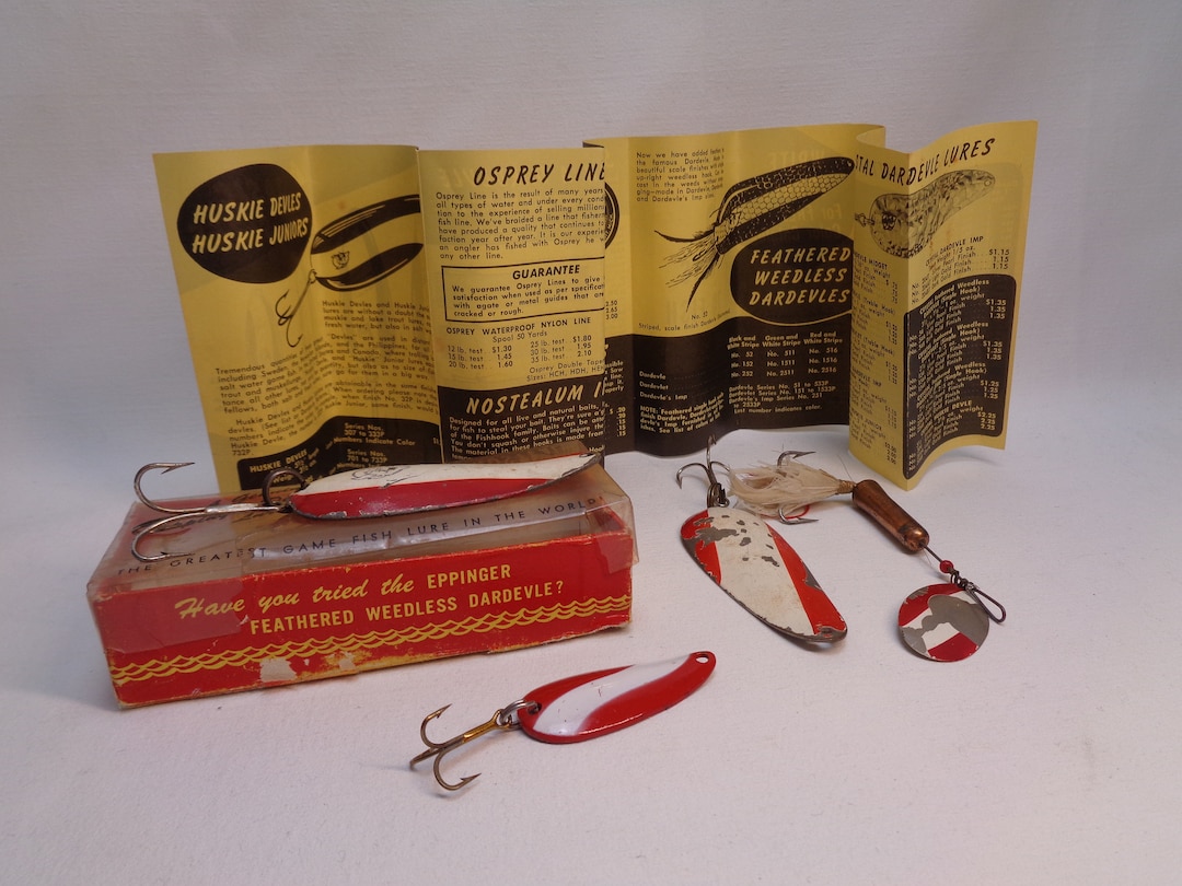 Vintage Eppinger Dardevle Fishing Lure, Vintage Fishing Lures, Wonder ...