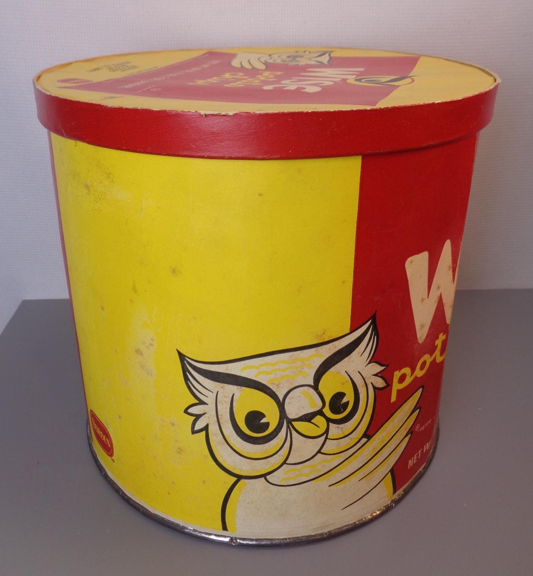 Vintage Large Wise Potato Chips Container, Vintage Cardboard Wise ...