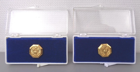 Vintage US Army Civil Service Hat Lapel Pins, Army Ci… - Gem