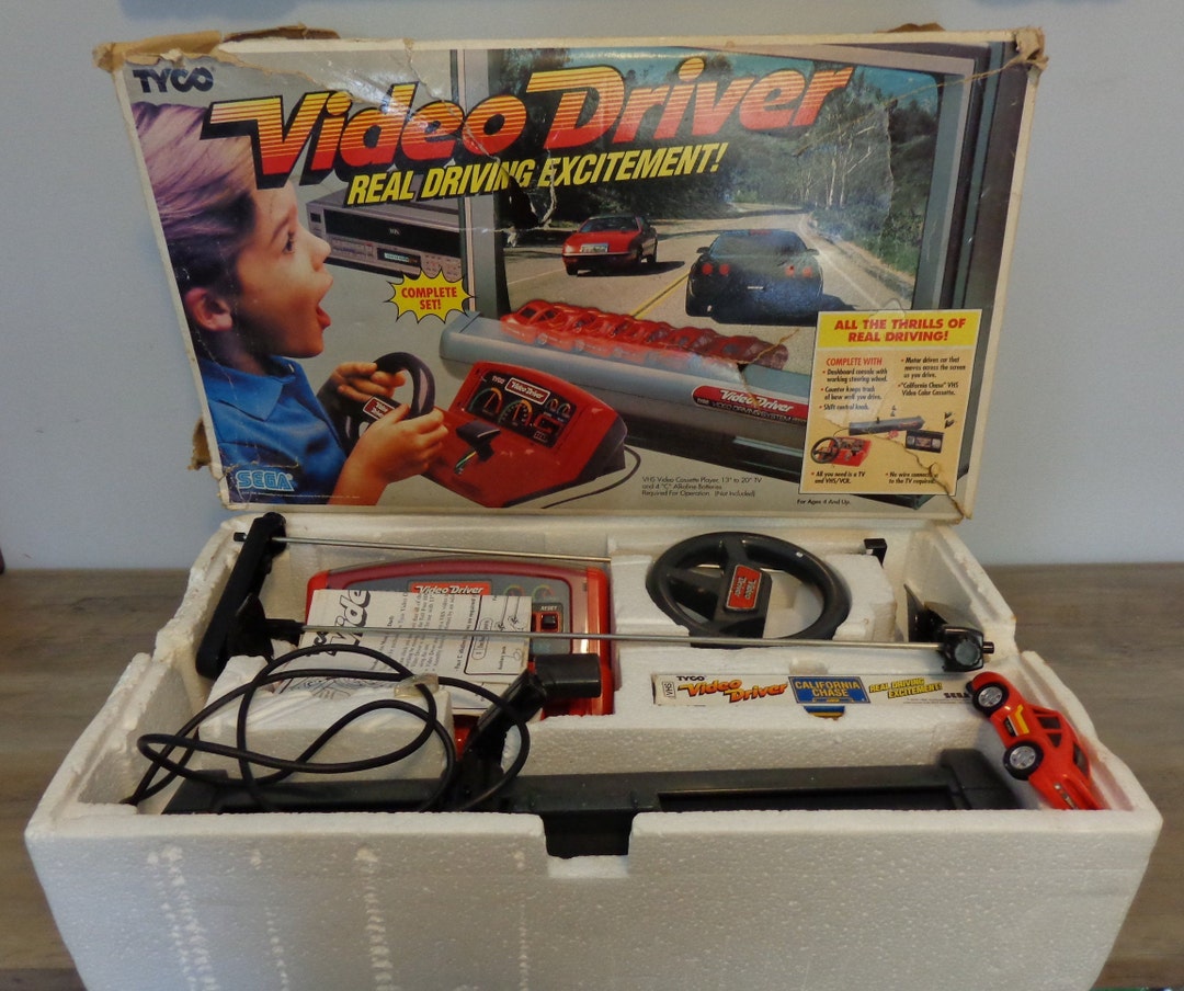 Vintage Tyco Video Driver Sega Game, Vintage Video Driver Game, 1988 ...