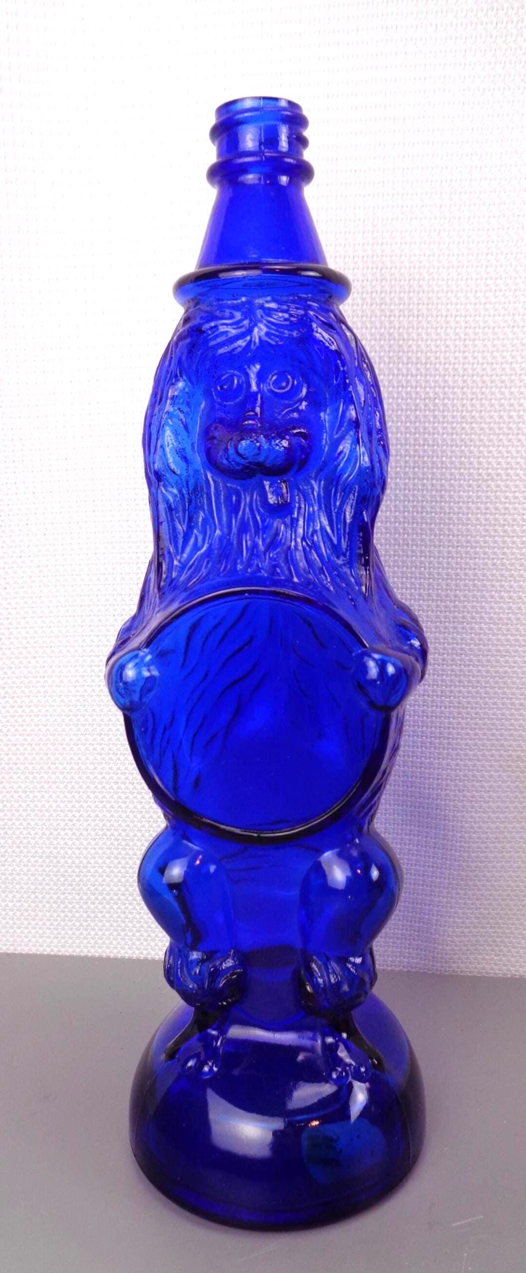 Vintage Cobalt Blue Glass Figural Dog Shampoo Bottle, Vintage Blue ...