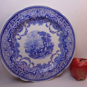 Spode Blue Room Collection Plate, Spode continental Views Plate, Spode Transferware Dish, Made ...