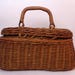 Vintage Small Fishing Creel, Vintage Small Split Willow Fishing Creel ...