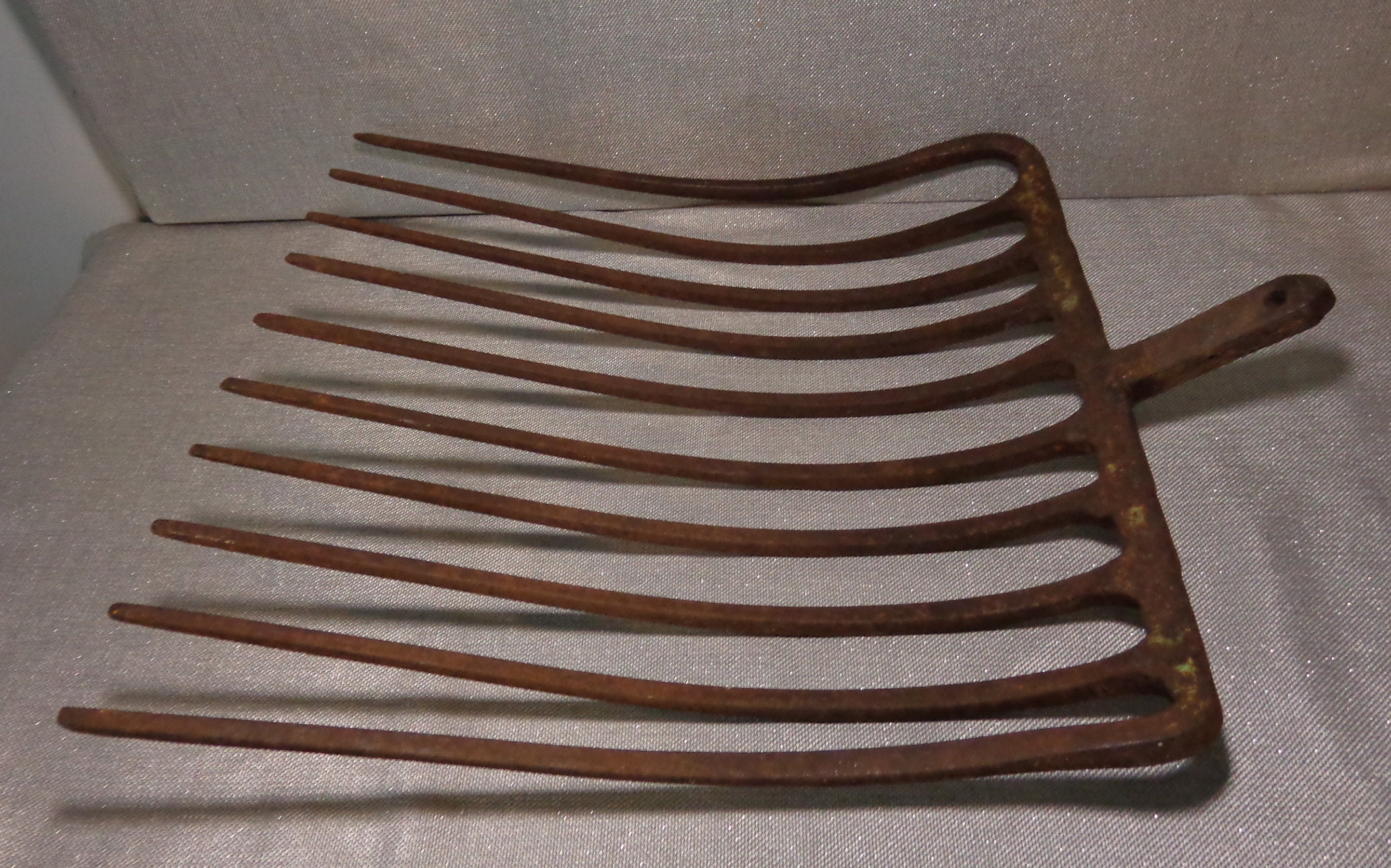 Antique Large Iron Manure Pitchfork Head Antique Iron Manure | Etsy