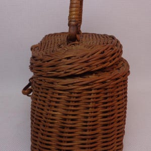 Vintage Small Fishing Creel, Vintage Small Split Willow Fishing Creel ...