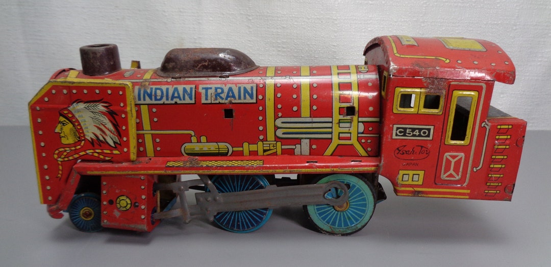Vintage Toy Tin Train C540, Vintage Tin Litho Toy Train, Vintage Tin ...