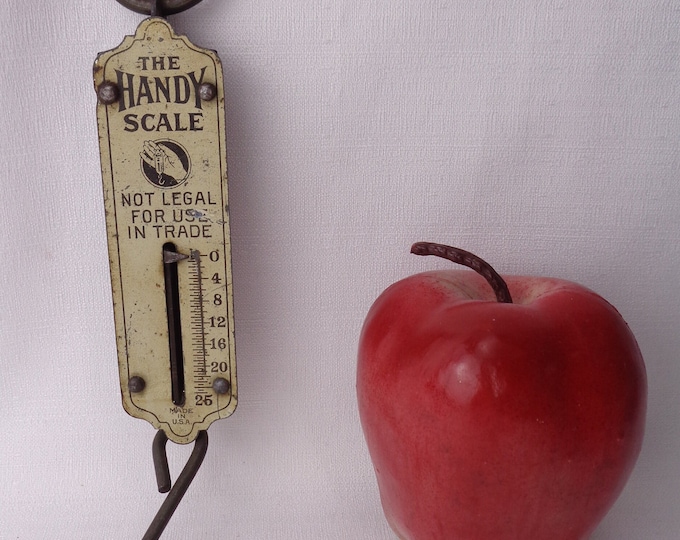 Vintage Hanging Scale, "the Handy Scale" 25lbs, USA, Vintage Spring ...