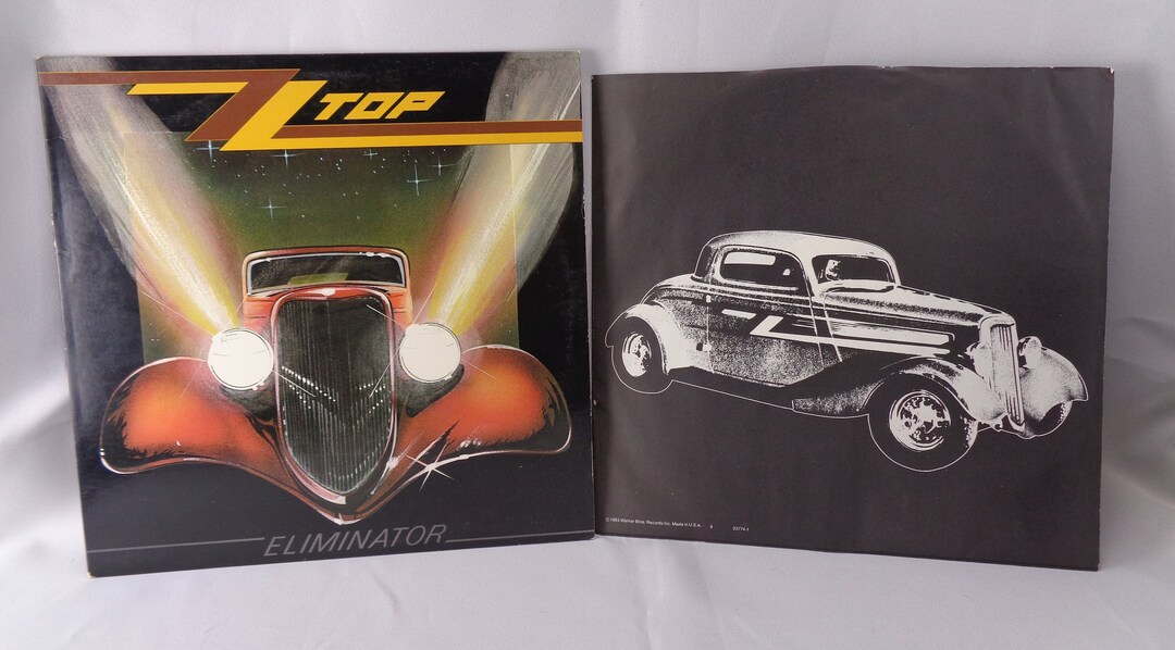 Vintage ZZ Top Eliminator Vinyl Album, 1983, ZZ Top Vintage Album, 1 ...