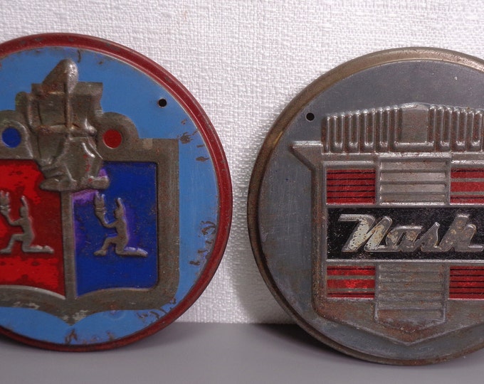 Vintage 1950s Wheaties Cereal Prizes, Vintage Nash Car Badge, Nash Car ...
