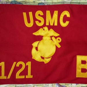 USMC GUIDON Full Size Double Side MCO Specs (20"x28") Ready to Deploy ...