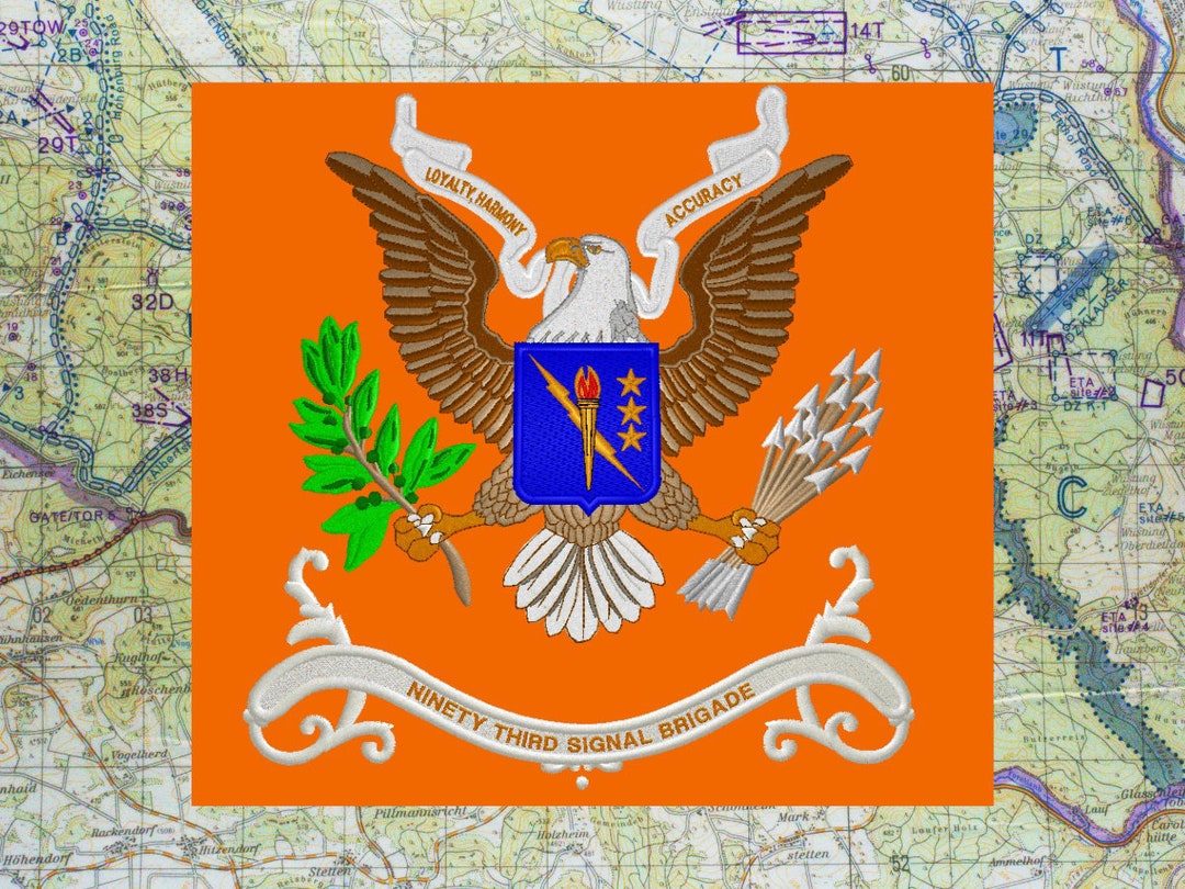 93rd Signal Brigade Regimental Colors - Etsy