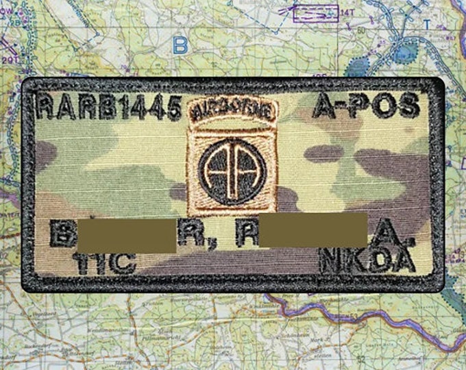 82nd Airborne Name Plate Carrier Name Patch - Etsy