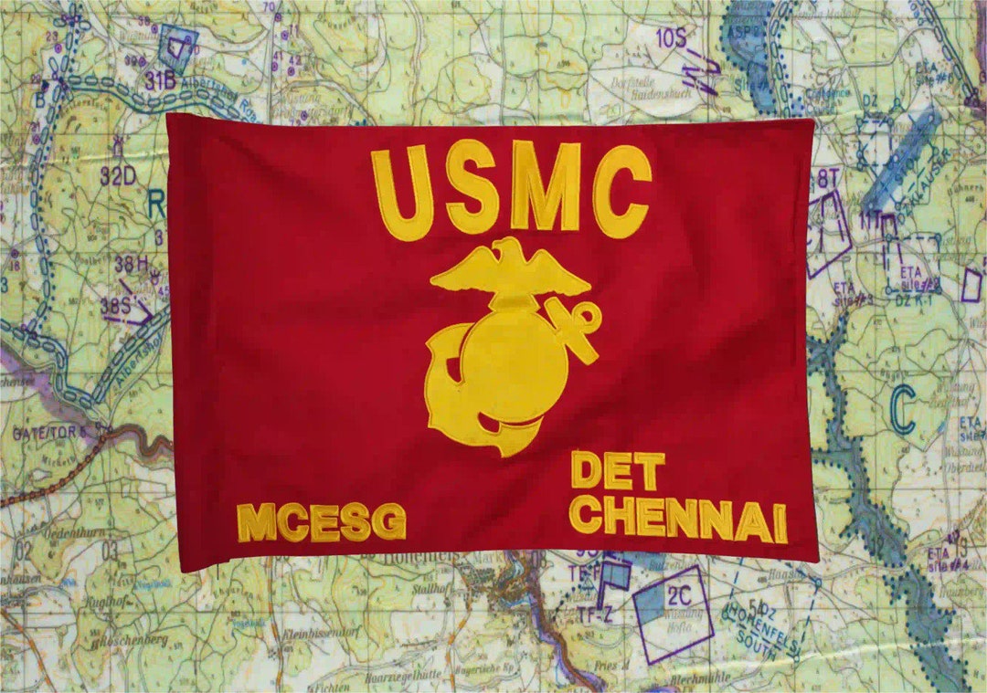 USMC GUIDON Full Size Double Side MCO Specs (20"x28") Ready to Deploy ...
