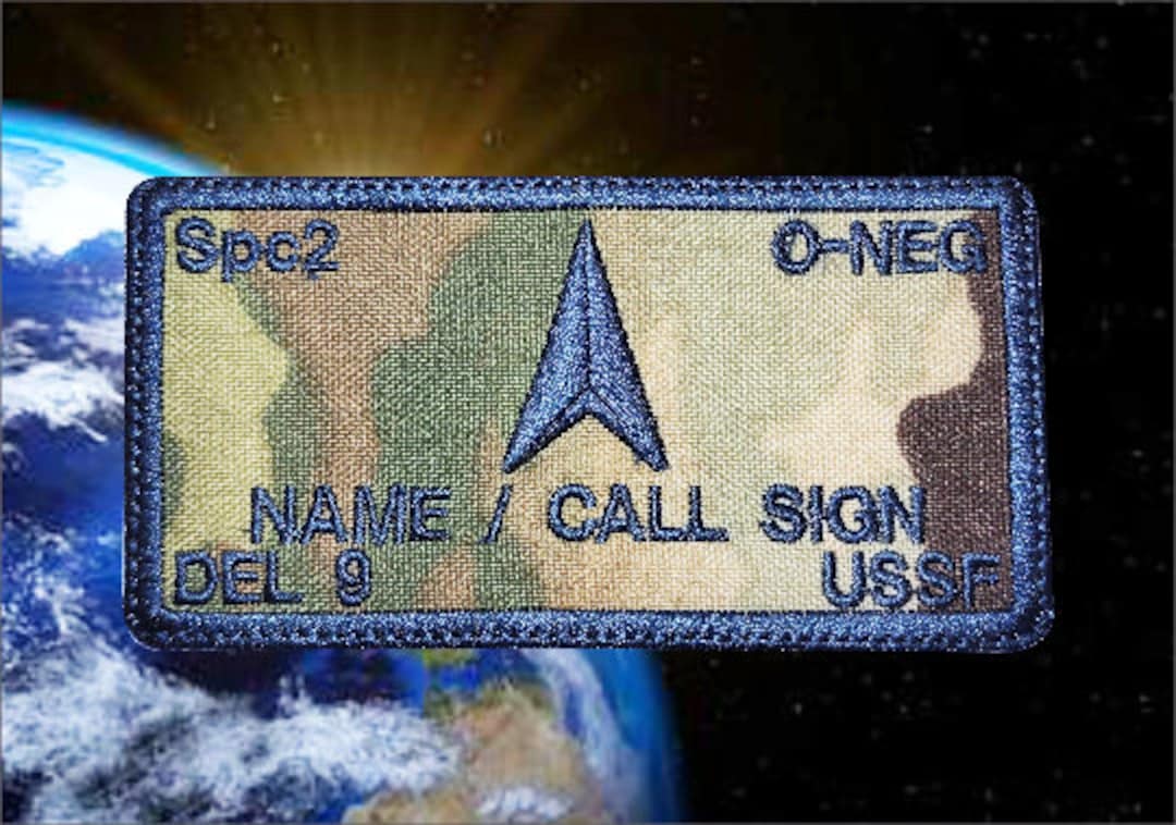 Space Force Name Patch for Plate Carrier - Etsy