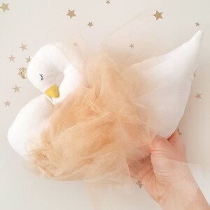 Stuffed Swan Decor for Kids Interior and Nursery Rooms, Cygne, Ready to ...