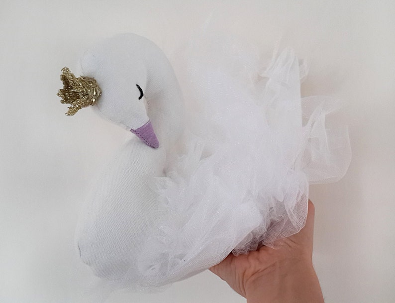 Swan Princess Stuffed Nursery Decor, Swan Baby Pillow Plush, Baby ...