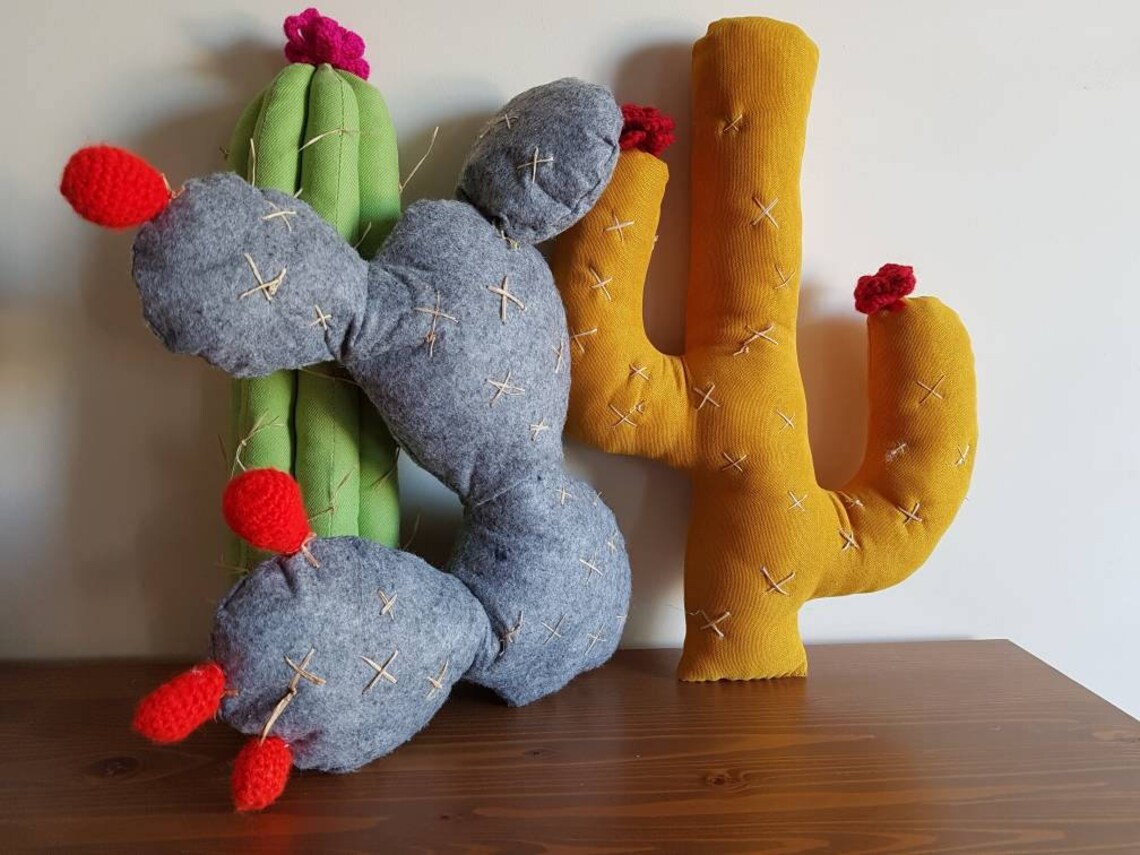 Cactus Plush Decorative Plants, Stuffed Cactus Pillow, Adventure Style ...