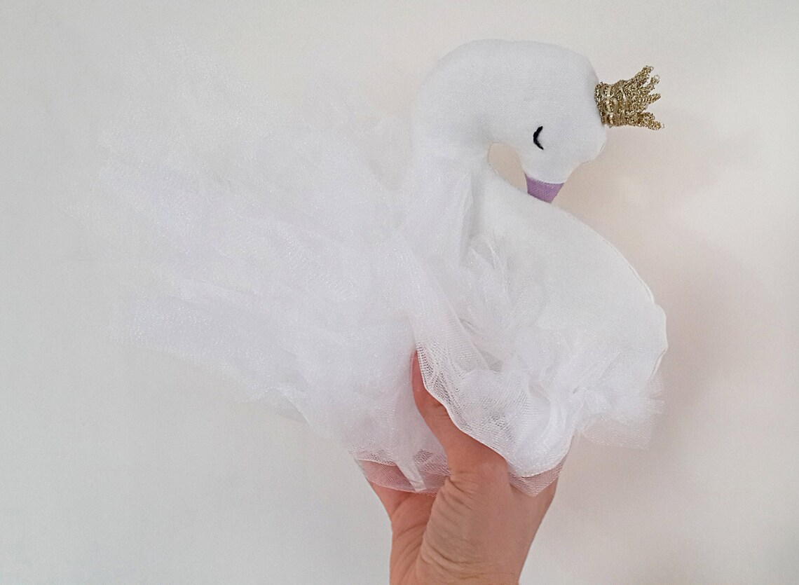 Swan Princess Stuffed Nursery Decor, Swan Baby Pillow Plush, Baby ...