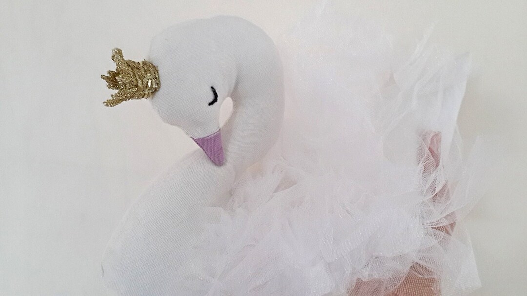 Swan Princess Stuffed Nursery Decor, Swan Baby Pillow Plush, Baby ...