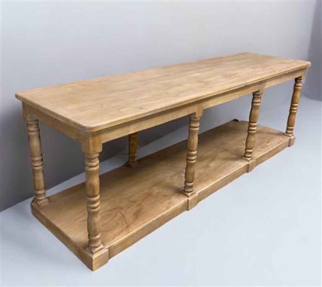 8' Kitchen Island, Store Counter, Display Table, Natural Harvest Table ...