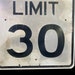 Speed Limit 30 Vintage Sign, 30x24 Vintage Metal Road Sign, G - Etsy