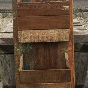Wood Mail Letter Holder, Rustic Mail Sorter Organizer, Farmhouse Bill ...
