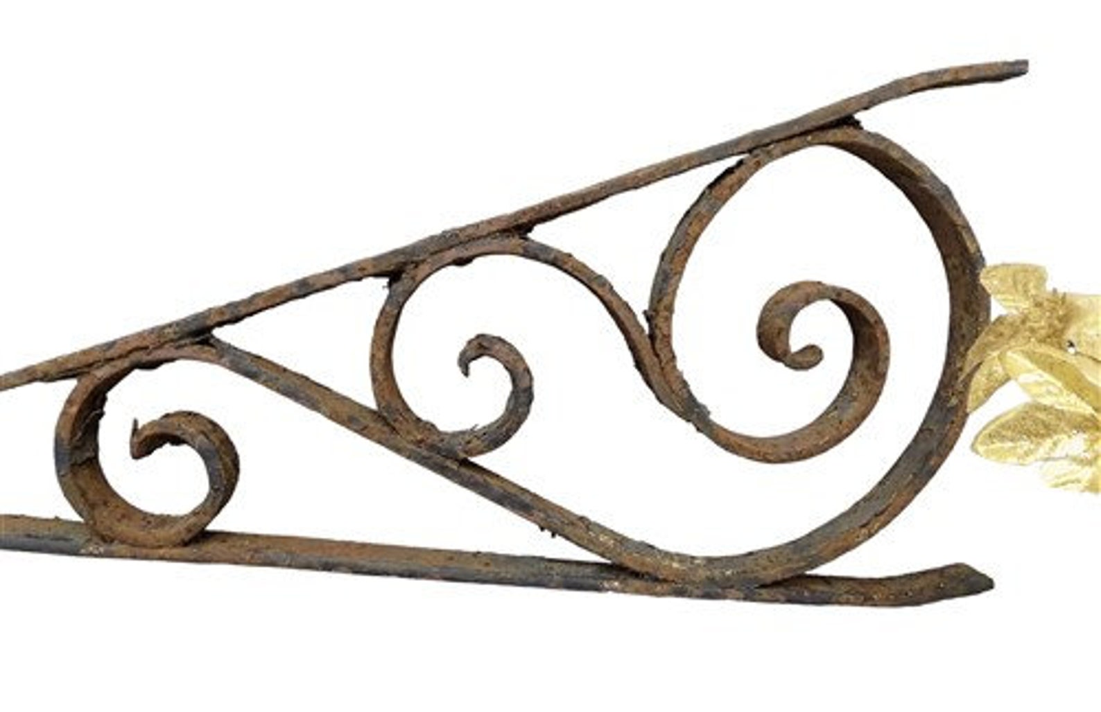 Cast Iron Bracket Sign Holder Hanger Architectural Salvage Gas Oil ...
