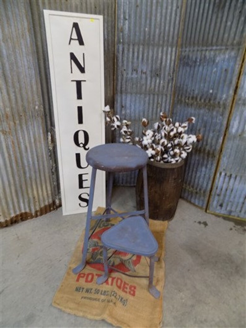 Kitchen Step Stool Vintage Metal Stool Farmhouse Kitchen | Etsy