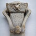 Pair Cast Iron Fireplace Andiron Fronts Art Deco Nouveau Firedog Parts ...