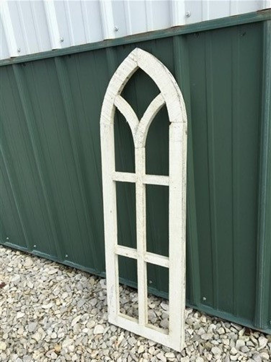 Light American Gothic Style Wood Window Frame Arched - Etsy