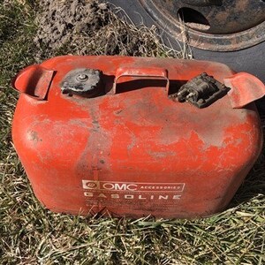 6 Gallon OMC Gasoline Gas Fuel Tank, Vintage Outboard Boat Motor Gas ...