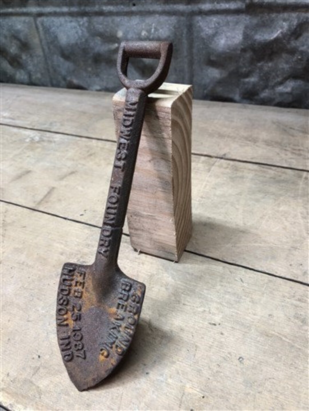 1987 Midwest Foundry Ground Breaking Ceremony Shovel, Hudson Indiana, A ...