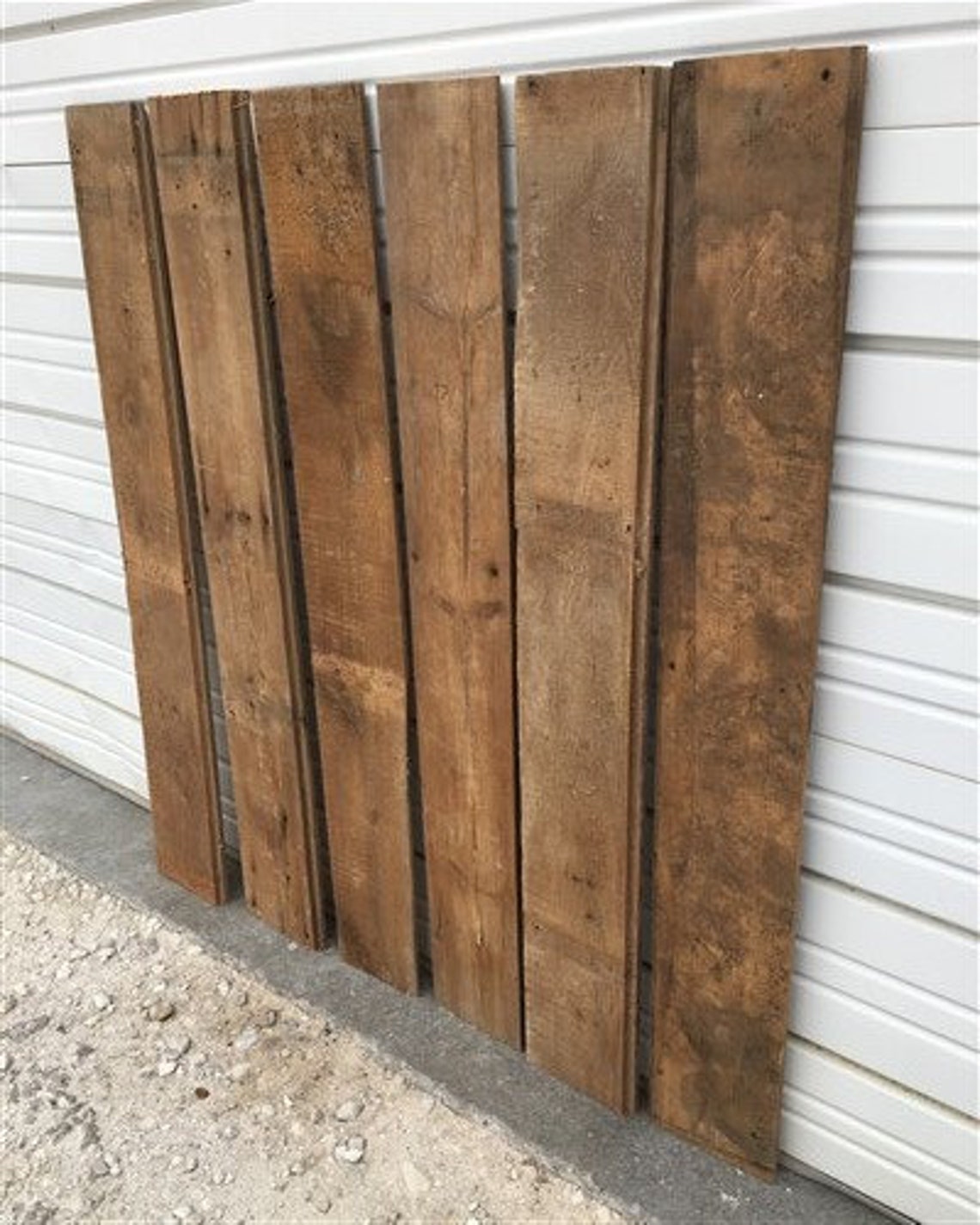 6 Barn Wood Reclaimed Planks Wall Siding Boards Rabbet Edge - Etsy