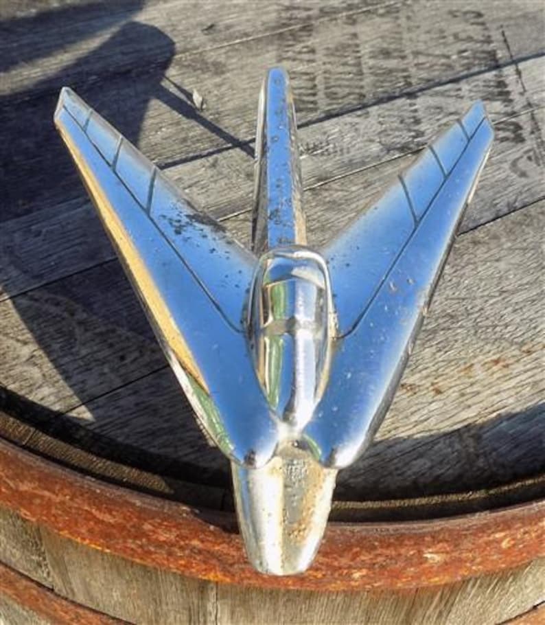 1952 Nash Winged Lady Goddess Chrome Hood Ornament 125407, Vintage Art ...