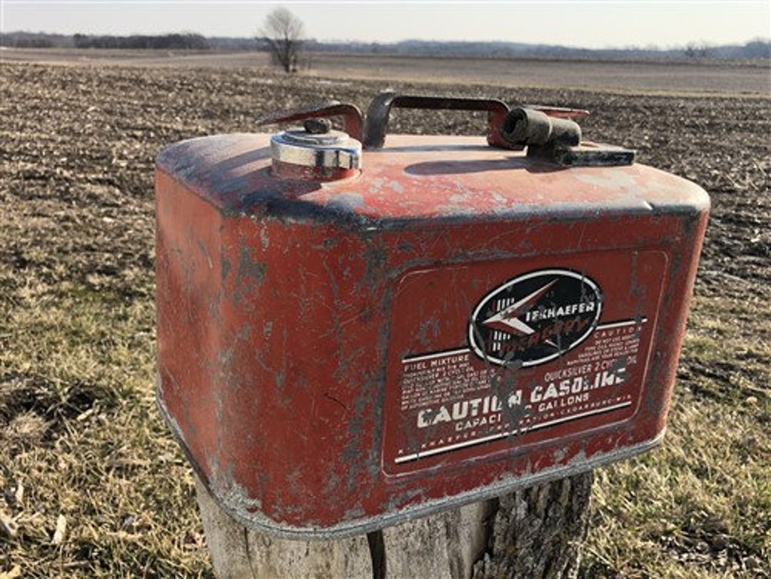 6 Gallon Kiekhaefer Mercury Gasoline Gas Fuel Tank, Outboard Boat Motor ...