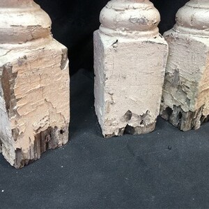 3 Balusters Wood Architectural Salvage Spindles Rustic Farm House Porch ...